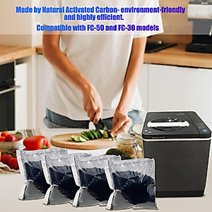 Shurex Odor Absorbing Filter Refills for Vitamix FoodCycler Filters, Replacement Activated Carbon for Vitamix Foodcycler Replacement Filters (2)