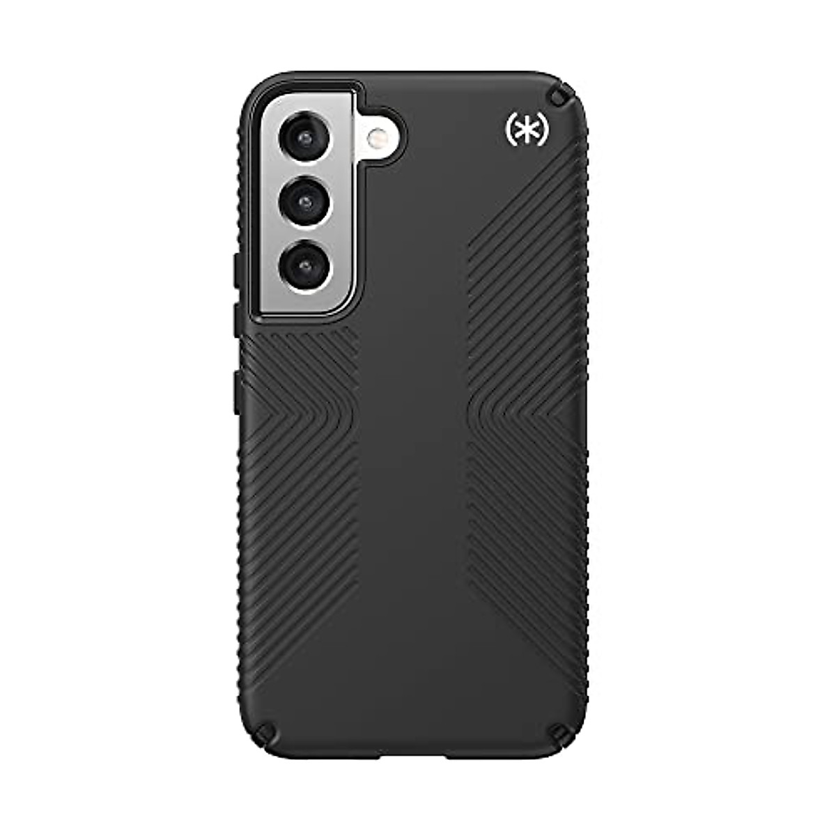Speck Black Samsung Galaxy S22 Case - Drop Protection, Extra Grip, Scratch Resistant & Shock-Absorbent Case for Galaxy S22 Phones - Slim Design Grip Protection - Grip Case Presidio2