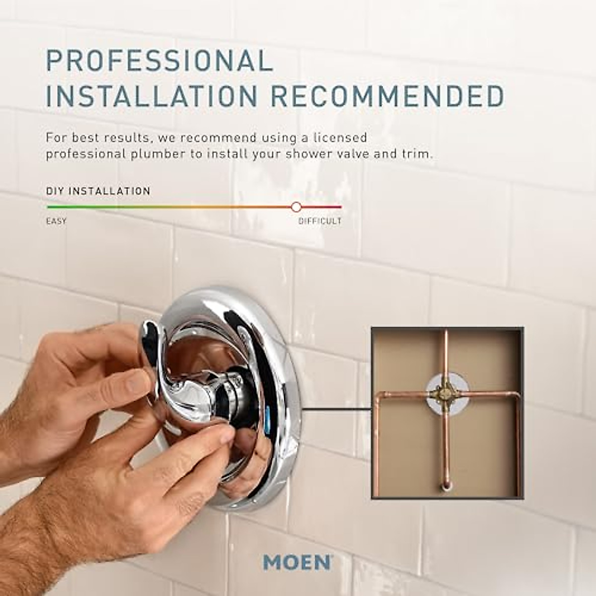 Moen 82618BL Meena Black Single-handle Modern Shower Faucet with Handshower and Tub Spout, 4 Spray Functions, Pressure Balancing, Adjustable Temperature, Durable