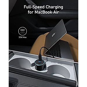 Anker USB C Car Charger, 50W 2-Port PIQ 3.0 Fast Charger Adapter, PowerDrive+ III Duo with Power Delivery for iPhone 14 13 12 11 Pro Max mini, Galaxy S20/S10/S9, Note 9, iPad Pro, Macbook Air and More