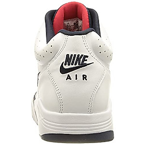 Nike Men's Air Flight Lite shoe, White/Navy/Red/Gold, 9.5