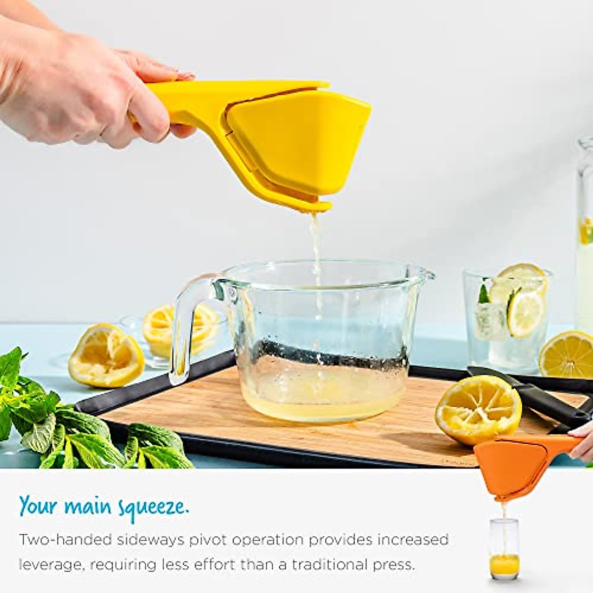 Dreamfarm Lime Fluicer | Easy Squeeze Manual Lime Juicer | Citrus Juicer That Folds Flat for Space-Saving Storage | Lime Squeezer with Pivot to Increase Leverage