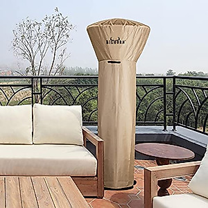 Patio Heater Waterproof Cover with Zipper BIG HORN OUTDOORS Standup Patio Heater Cover 36 Inches Heavy Duty Waterproof Heater Cover Storage Bag For Outdoor Heater Black Friday deals Cyber Monday deals