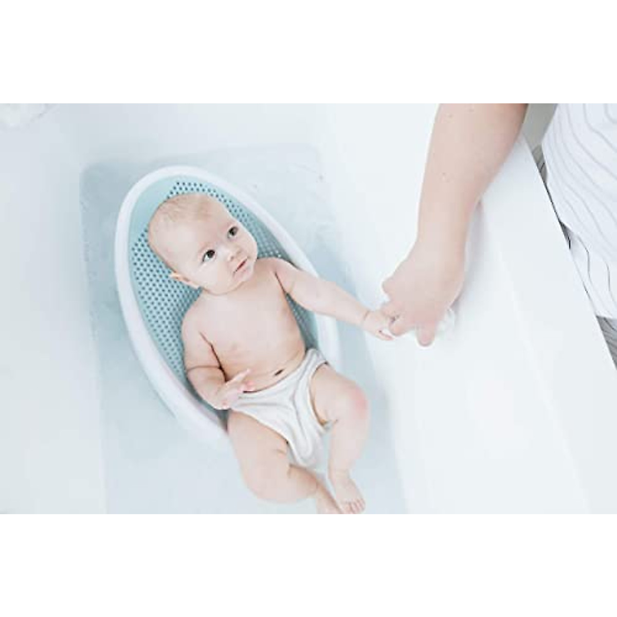 Angelcare Baby Bath Support (Aqua) | Ideal for Babies Less Than 6 Months Old