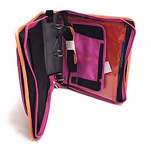 Five Star 2017007 Zipper Binder 2" 530 Sheet Capacity, 3-1/2" X 12" X 12-3/4