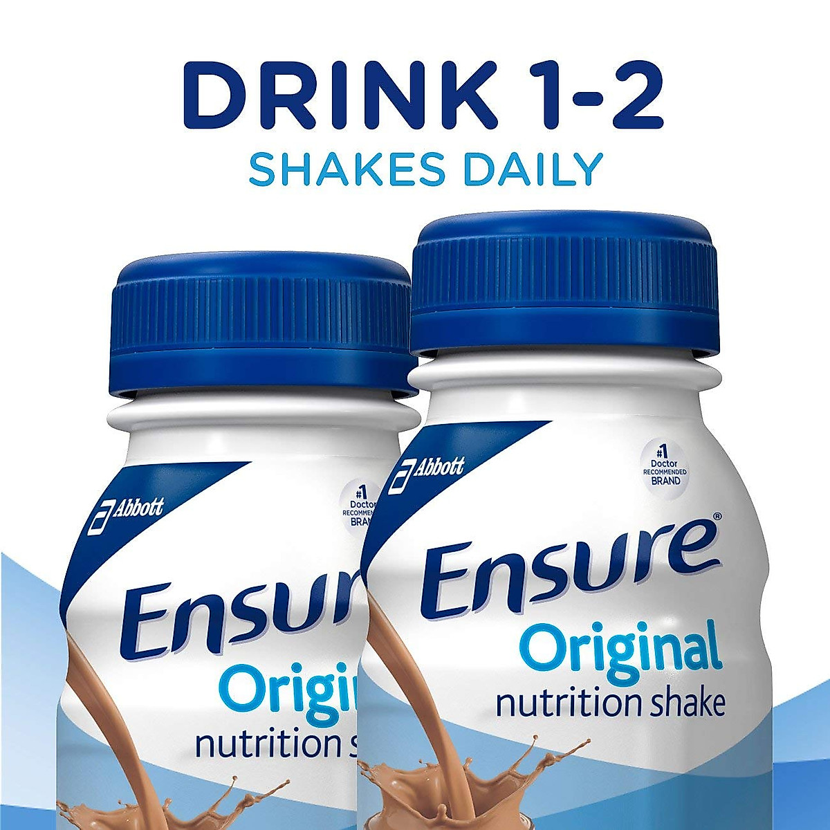 Ensure Original Nutrition Shake with 9 grams of protein, Meal Replacement Shakes, Milk Chocolate, 8 fl oz, 24 Count