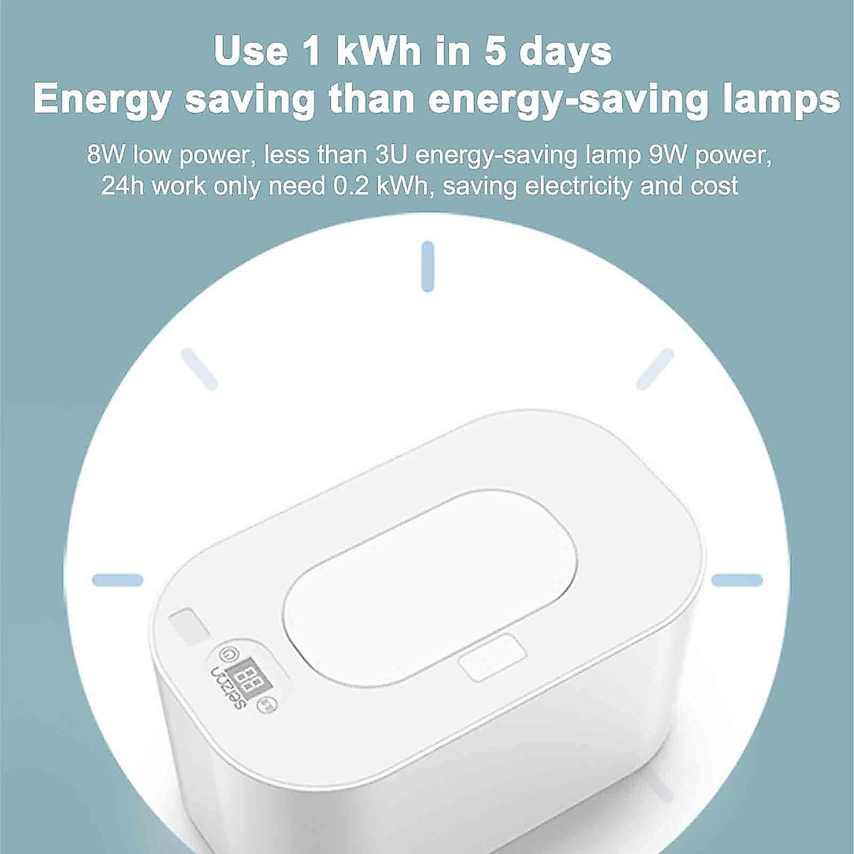 Aiend Baby Wipe Constant Temperature Warmer Baby Diaper Warmer Baby Wet Wipe Dispenser Portable Heat Preservation moisturizer Power by USB Adapter Carefully