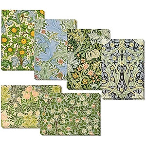 36 Pack William Morris Stationery Cards and Envelopes, Floral Pattern All Occasion Notecards, Blank Inside (5 x 3.5 In)