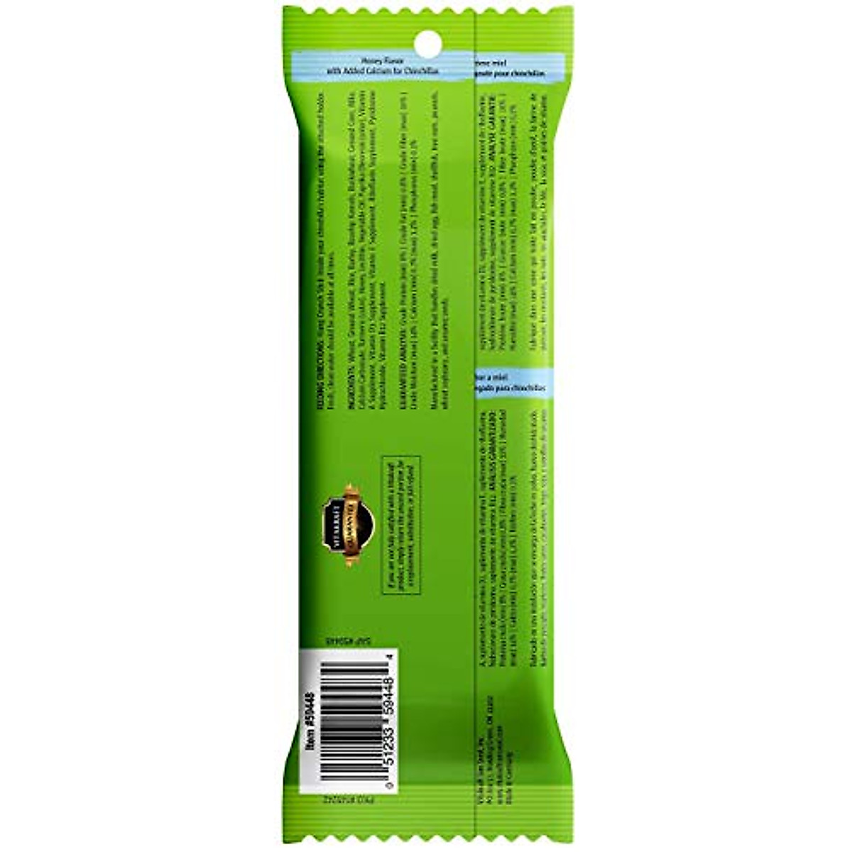 Vitakraft 3 Pack of Honey Flavor with Added Calcium Crunch Sticks Chinchilla Treats, 2 Sticks Each