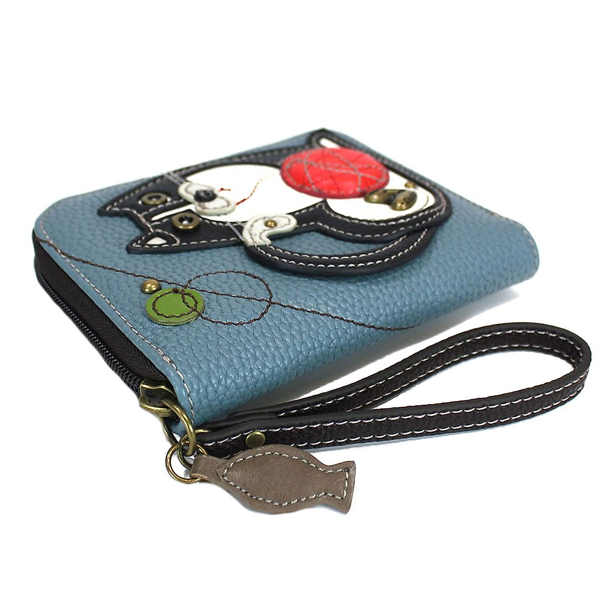 Chala Fat Cat Zip-Around Wristlet Wallet - Cat Lover Gift Cat Mom