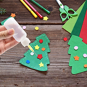 FJNATINH Precision Tip Applicator Bottle, Mini Glue Squeeze Bottle with Brush Tip for Oil, Wood Glue, Craft Glue, Paint, Crafting Fine Dispenser