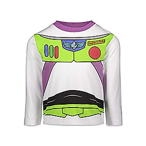 Disney Pixar Toy Story Buzz Lightyear Toddler Boys 2 Pack Graphic T-Shirts Grey/White 3T