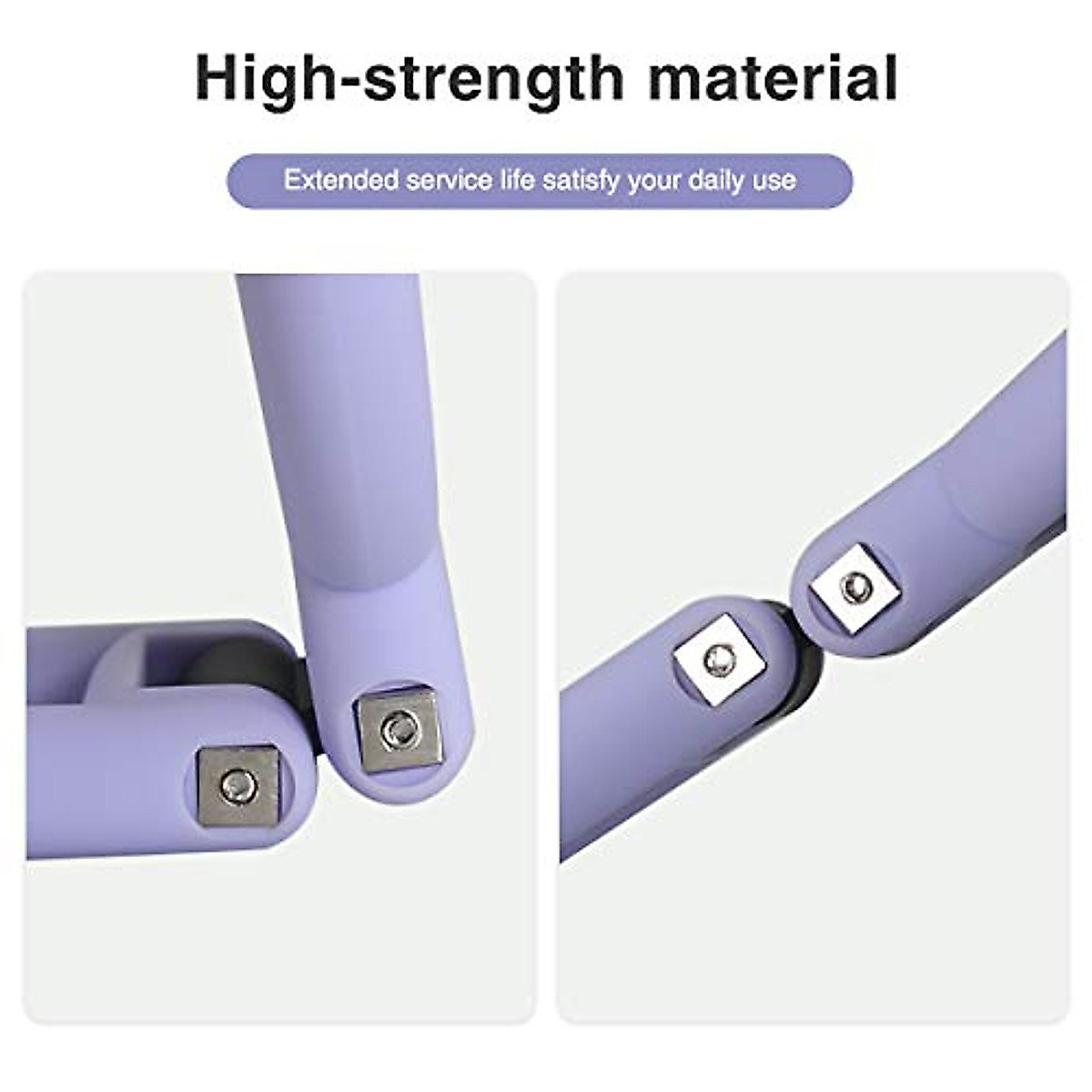 FUHUIM 1x 15x Magnifying Hand Held Mirror, Double Sided Handheld Mirror with Foldable Hand, Portable Travel Mirror with Magnification for Girls Woman(Purple)