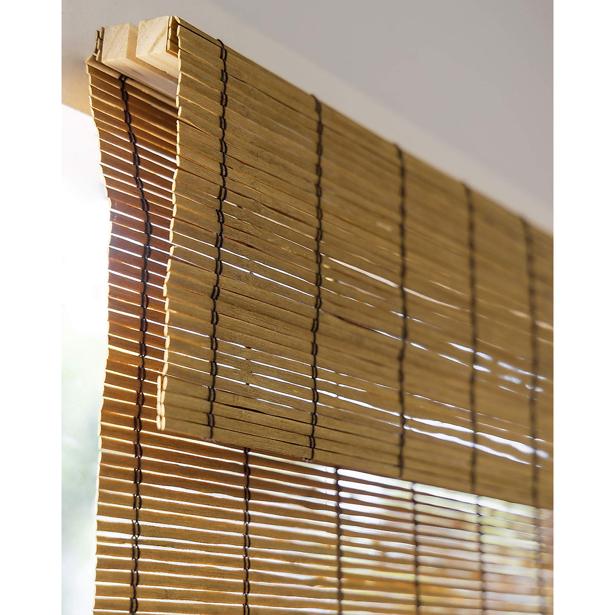 CHICOLOGY Bamboo Blinds , Bamboo Shades , Roman Shades for Windows , Roman Window Shades , Window Shades for Home , Bamboo Shades for Patio , Blinds & Shades , Window Shade , 29"W X 64"H, Fox