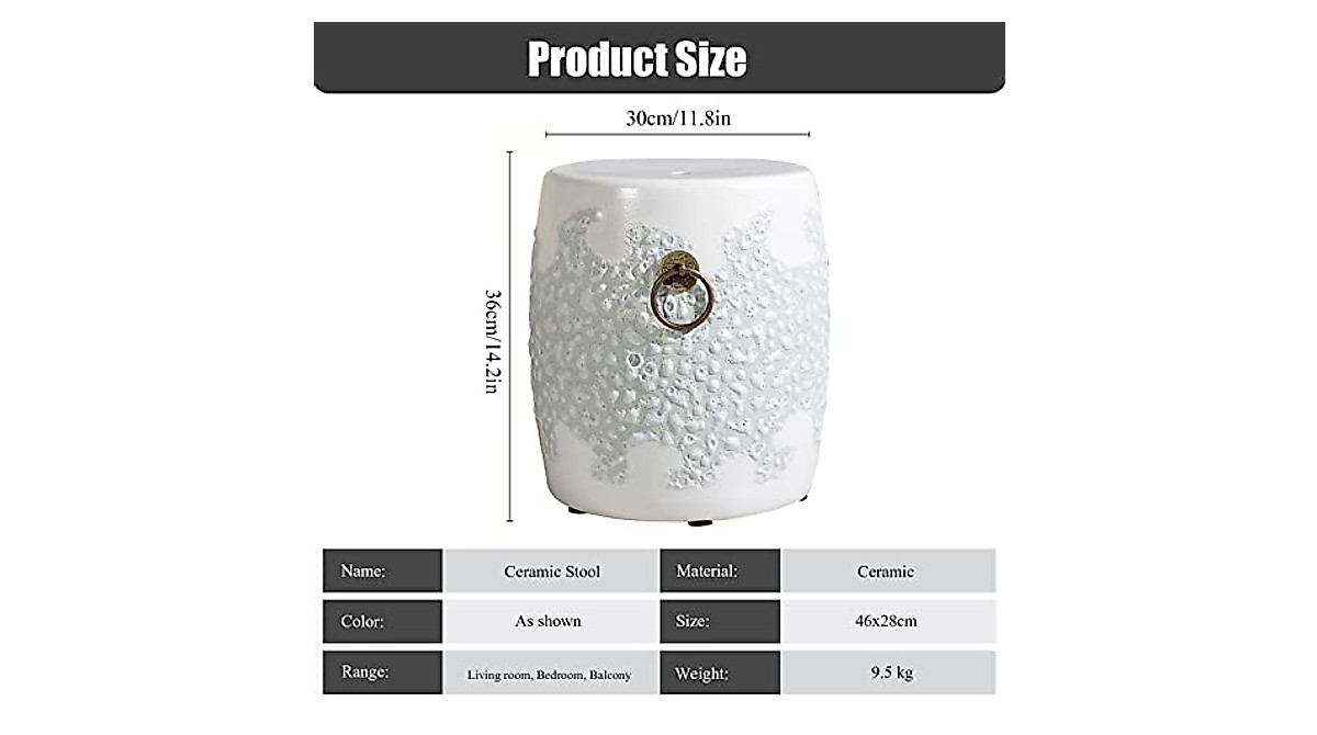 Stylish KIROJA Ceramic Stool for Any Space