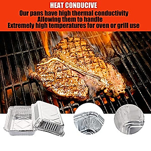 DONSIQIZZ 40Pack Weber 6415 Drip Pans, Grease Cup Liner for Weber Q, Pulse, Traveler Grill, Spirit Gas I & II, Genesis Gas, Genesis II 200&300-8.5" x 6" Disposable Aluminum Foil Grease Trays
