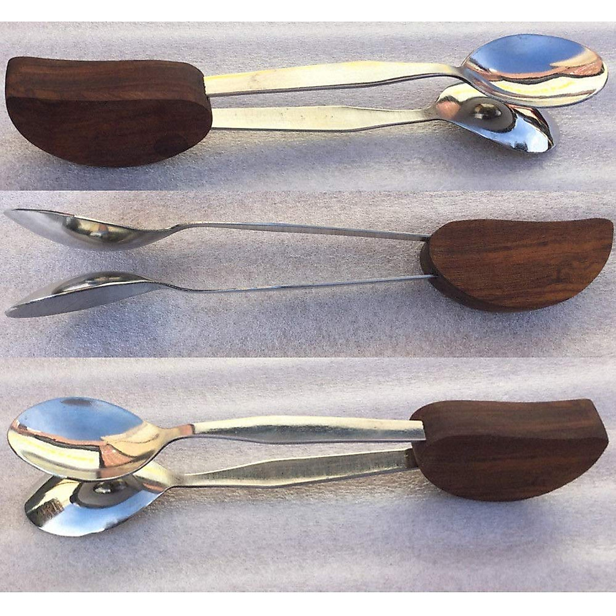 AAR Traditional Irish Percussion Session folk Rosewood Metal Stainless Steel Spoons (Steel&Wood)