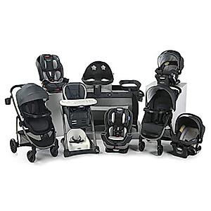 Graco Slimfit 3 in 1 Car Seat | Slim & Comfy Design Saves Space in Your Back Seat, Redmond
