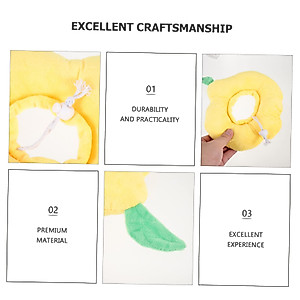 Kisangel 5pcs Cat Collar Lint Fruit Neck Circle