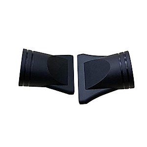 2PCS(Not Universal) Black Plastic Salon Hair Dryer Nozzle Replacement Narrow Concentrator Replacement Blow Flat Hair Drying Nozzle Special for Diameter 4.5cm