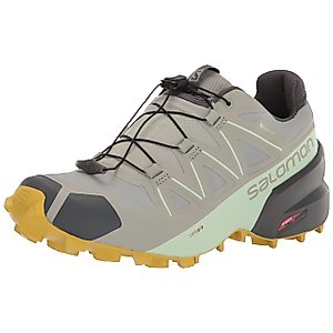 Salomon Speedcross 5 Gore-tex Trail Running Shoes for Women, Wrought Iron/Spray/Antique Moss, 9.5