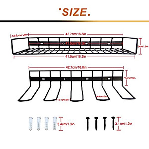 KENNEDICH Power Tool Organizer, Heavy Duty Tool Storage Holder, Wall Mounted Tool Kit Organizer Shelf for Cordless Drills, Handheld Power Tools Utility Racks for Men Dad