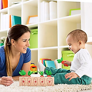 Wdmiya Busy Board Toys for Toddlers, Montessori Toys with 6 Led Light Switch for 1 Year Old, Wooden Piano Busy Board for Toddlers 1-3, Educational Activity Toys & Gifts for 1 2 3 Year Old (XLB)