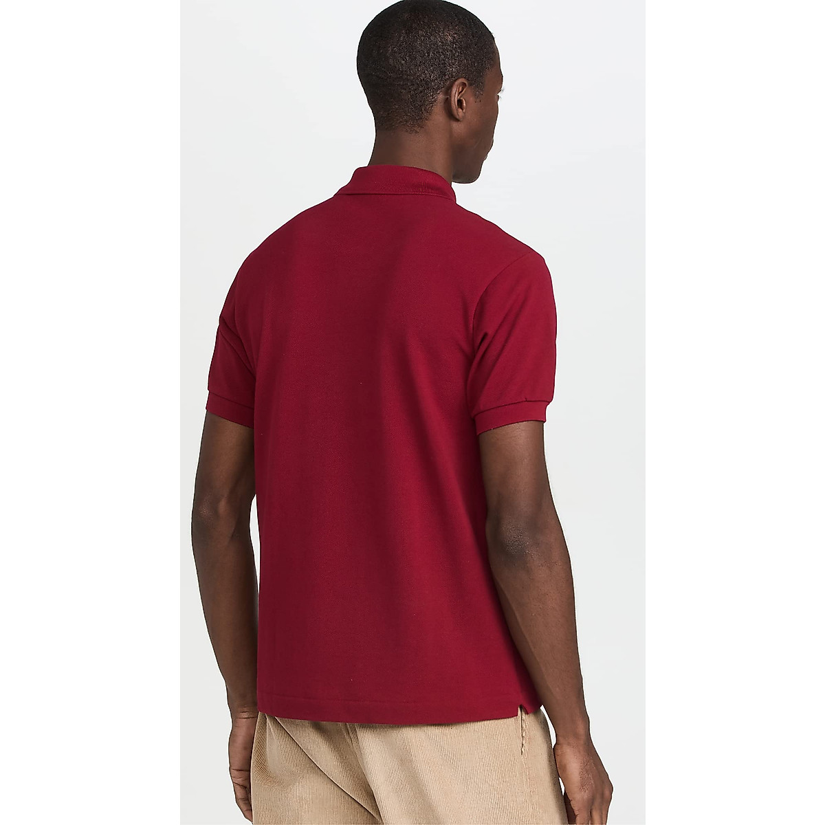 Lacoste Mens Short Sleeve Classic Chine L.12.12 Polo Shirt, Bordeaux Red, 4X-Large