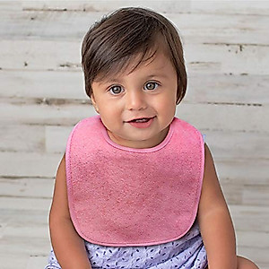 Neat Solutions Solid Colored Terry Feeder Bibs Girl, Multi, 16Count