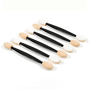 ZYIGYI 200 PCS 3 Inch Disposable Eyeshadow Brushes, Sponge Makeup Applicators Dual Sides