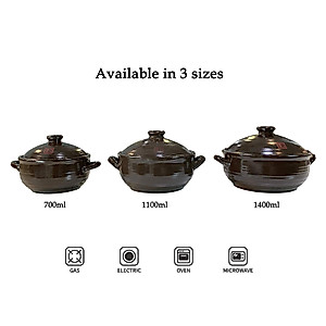 OnggiJonggi Korean Earthenware Clay Hot Pot (1100ml)