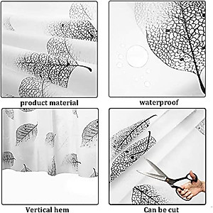 CELBERENA Shower Curtain Liner 72x80 Inchs, PEVA Bathroom Plastic Shower Curtains Waterproof Decor Farmhouse Shower Curtain Set with 12 Pack Plastic Hooks