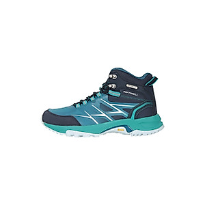 Mountain Warehouse Rockies Extreme Womens Waterproof Vibram Walking Boots Blue Womens Shoe Size 7 US
