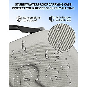 DEVASO Hard Carrying Case for Meta Quest 3S, Quest 3, Vision Pro, Large Capacity Travel Case for Oculus Quest 3S VR Headset and Other Accessories, Suitable for Travel and Home Storage