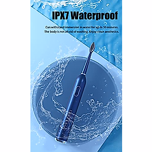 Dorlnk Electric Toothbrush 5 Modes 3 Brush Heads Convenient Rechargeable USB Fast Charge Toothbrushes ,1200mAh Battery Last for 60 Days Smart Electric Toothbrushes for Adults and Kids