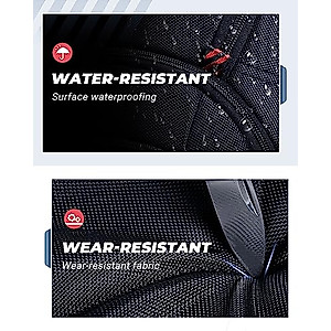 BAGSMART 45L Travel Laptop Backpack, TSA 17.3 Inch Laptop Backpack Flight Approved Black Travel Backpack with USB Charger Hole, Water Resistant College Computer Backpack Business Weekender Bag, Black