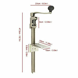 11" Commercial Restaurant Kitchen Can Opener, Heavy-duty Food Can Opener Stainless Steel Can/Tin Opener Gripper Food Big Jar Lid Gripper with Adjustable Handle Weight 7.7lbs