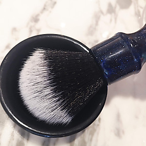 Je&Co Luxury Synthetic Shaving Brush With Aesthetic Resin Handle, 24mm Extra Dense Knot
