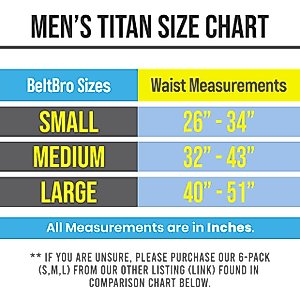 BeltBro Titan Brown MultiPack No Buckle Elastic Belt For Men — Package Includes 2 Small, 2 Medium, 2 Large — Fits 1.5 Inch Belt Loops, Comfortable and Easy To Use