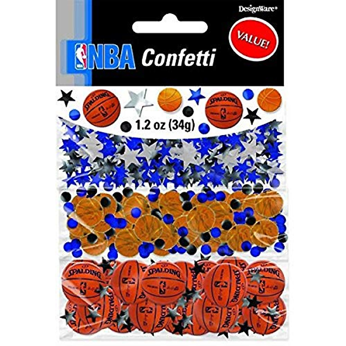 Spalding Basketball Confetti Value Pack - 1.2 Oz., 1 Pack