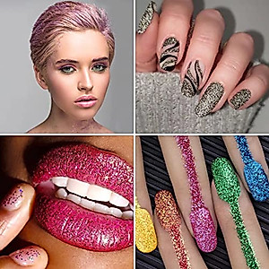 TORC 6 oz Blue Silver Fine Glitter Set for Resin Crafts Tumblers Slime Cosmetic Nail Art Makeup