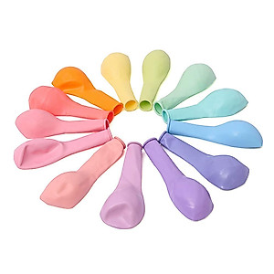Party Pastel Balloons 100 Pcs 10" Macaron Candy Colored Latex Balloons for Birthday Wedding Engagement Anniversary Christmas Festival Picnic or Any Friends & Family Party Decorations- Multicolor