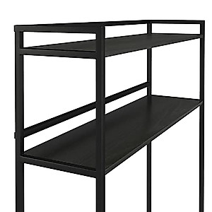 Novogratz Beverly Over-The-Bed Storage for Twin & XL Twin Beds, Black Oak