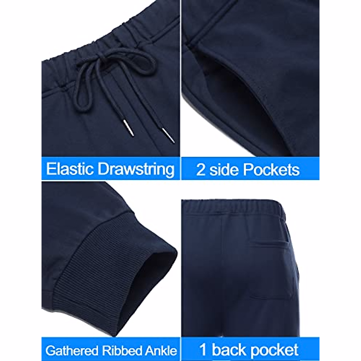 COOFANDY Men's 2 Piece Outfits Sweatsuit Slim Fit Hoodie Tracksuit Sets Fashion Jogging Athletic Suits