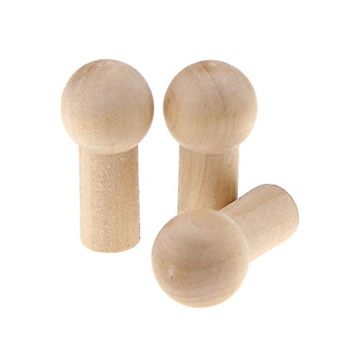 Creative-Idea 10 Pack Adhesive Hooks Wooden Hat Hooks Storage Wall Mounted Coat Hanging Hook Towel Keys Door Wardrobe Closet Kitchen Bathroom