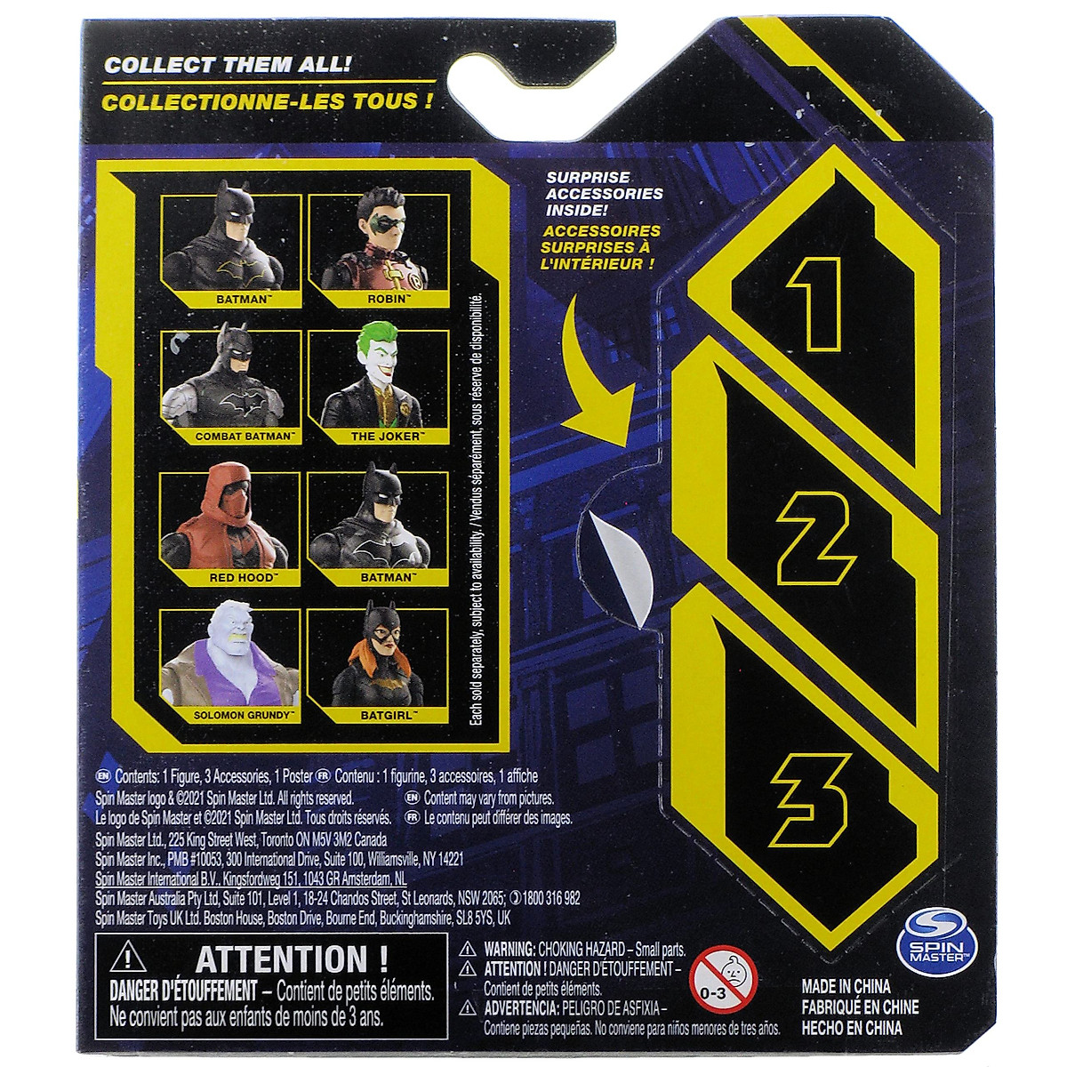 BATMAN DC 2022 The Joker (Black and Gold Tux) 4-inch Action Figure by Spin Master