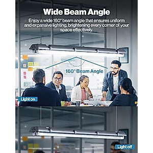 Sunco 10 Pack T8 LED Tubes 4FT Fluorescent Replacement, 48 Inch, 18W, 2200LM, 6000K Daylight Deluxe, Single Ended Power, Type B, Ballast Bypass, Frosted Lens UL