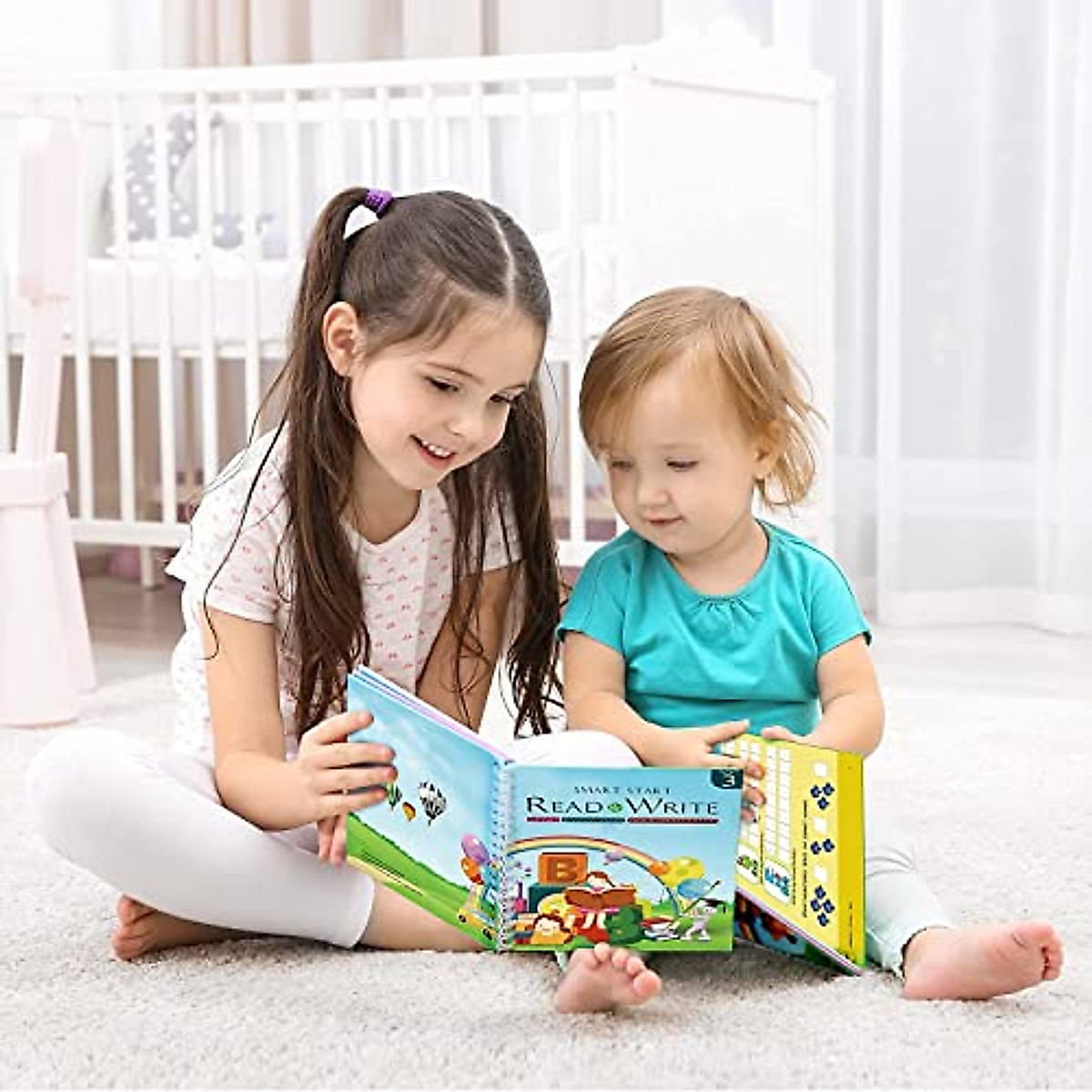 EPCQUYIN 2 PC 11" X 8" Magic Practice Copybook Reusable Writing Practice Book Alphabet & Math Calligraphy Set Kids Early Education Materials English Handwriting Workbook with Pens