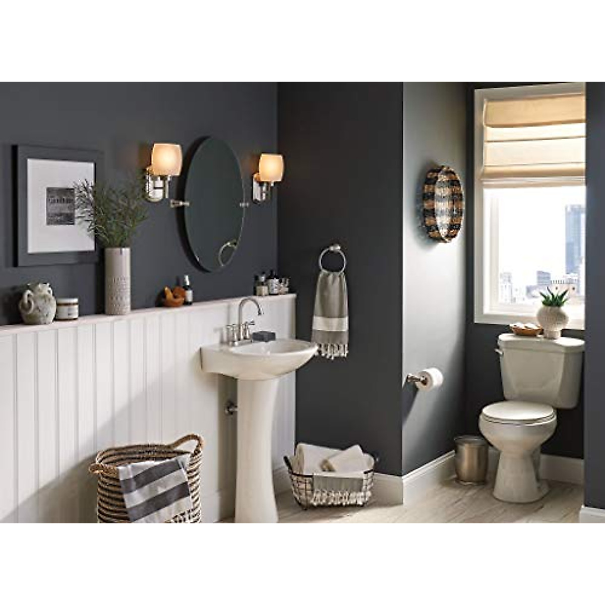 Moen Y2686BN Banbury Hand Towel Ring, Brushed Nickel