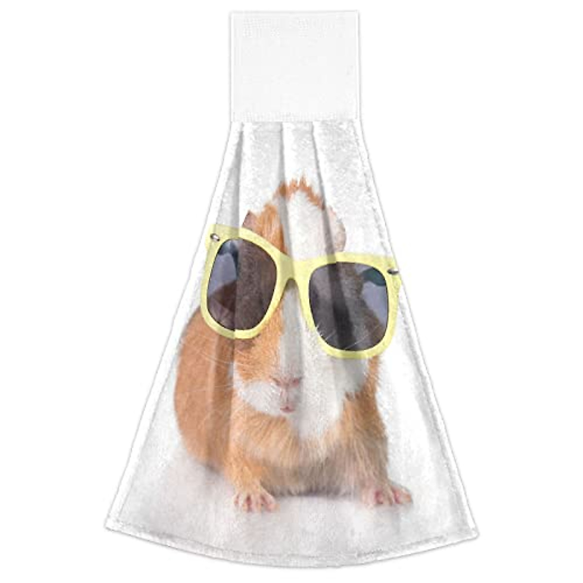 Kigai Hand Towels Funny Guinea Pig Hand Towels for Bathroom Kitchen Hanging Hand Towels Ultra Soft and Highly Absorbent Quick-Dry Hand Towels 18.2x14in